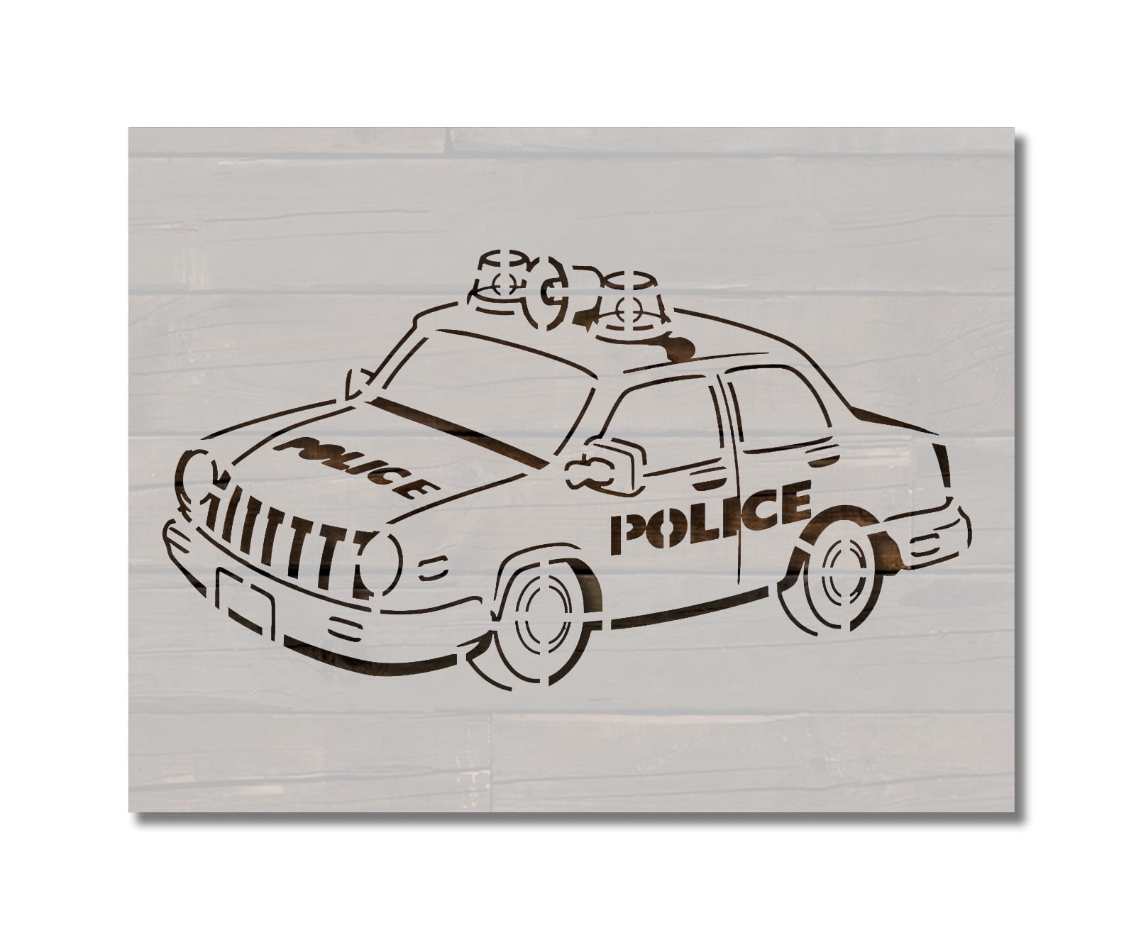 Police Cop Car Cruiser Vehicle Stencil Template Reusable 8.5 x 11 for ...