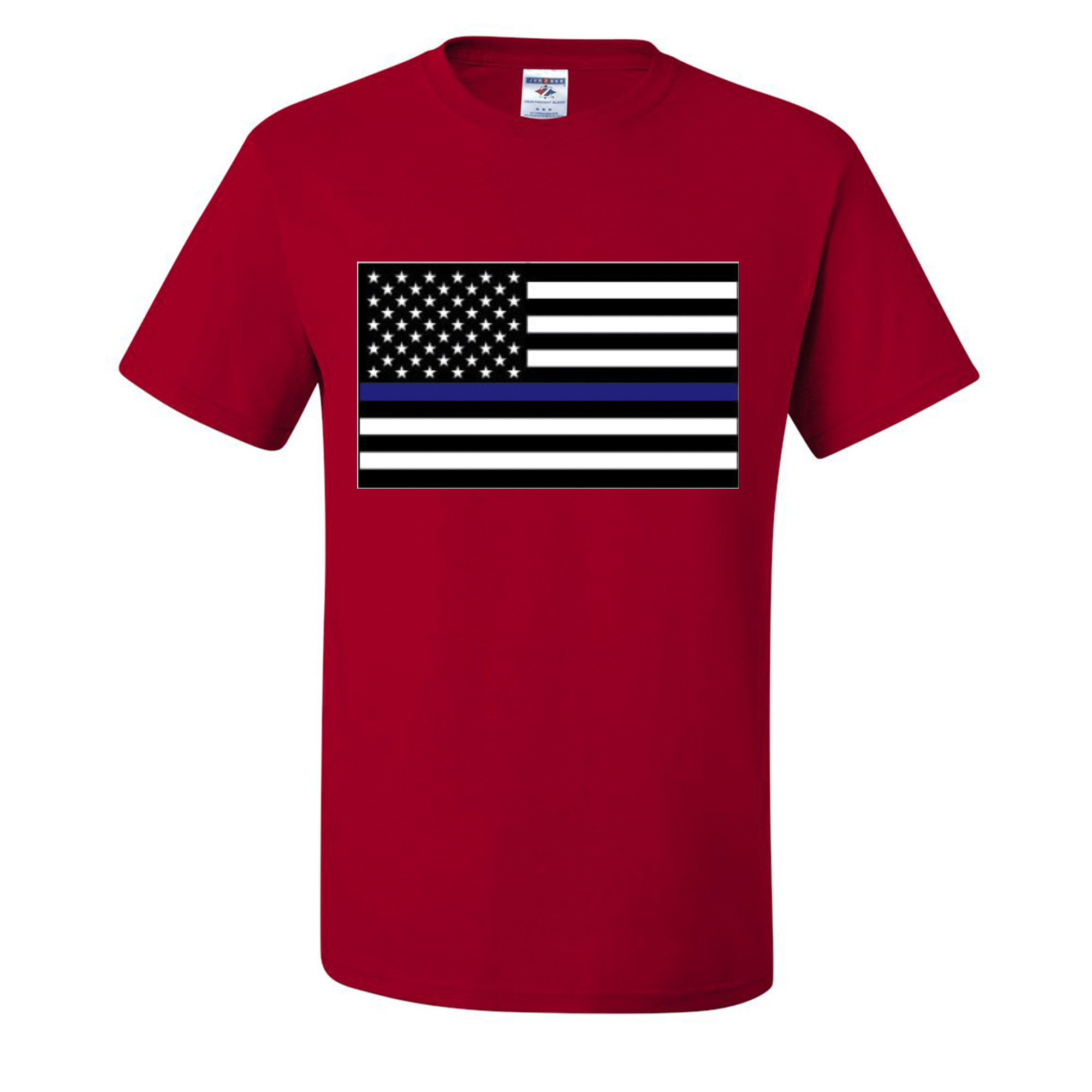 Police Department American Flag Usa Patriotic Mens T-shirts , Red, 5XL ...