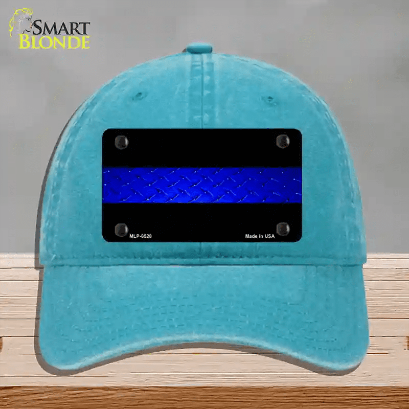 Police Diamond Thin Blue Line Novelty License Plate Hat Unconstructed ...