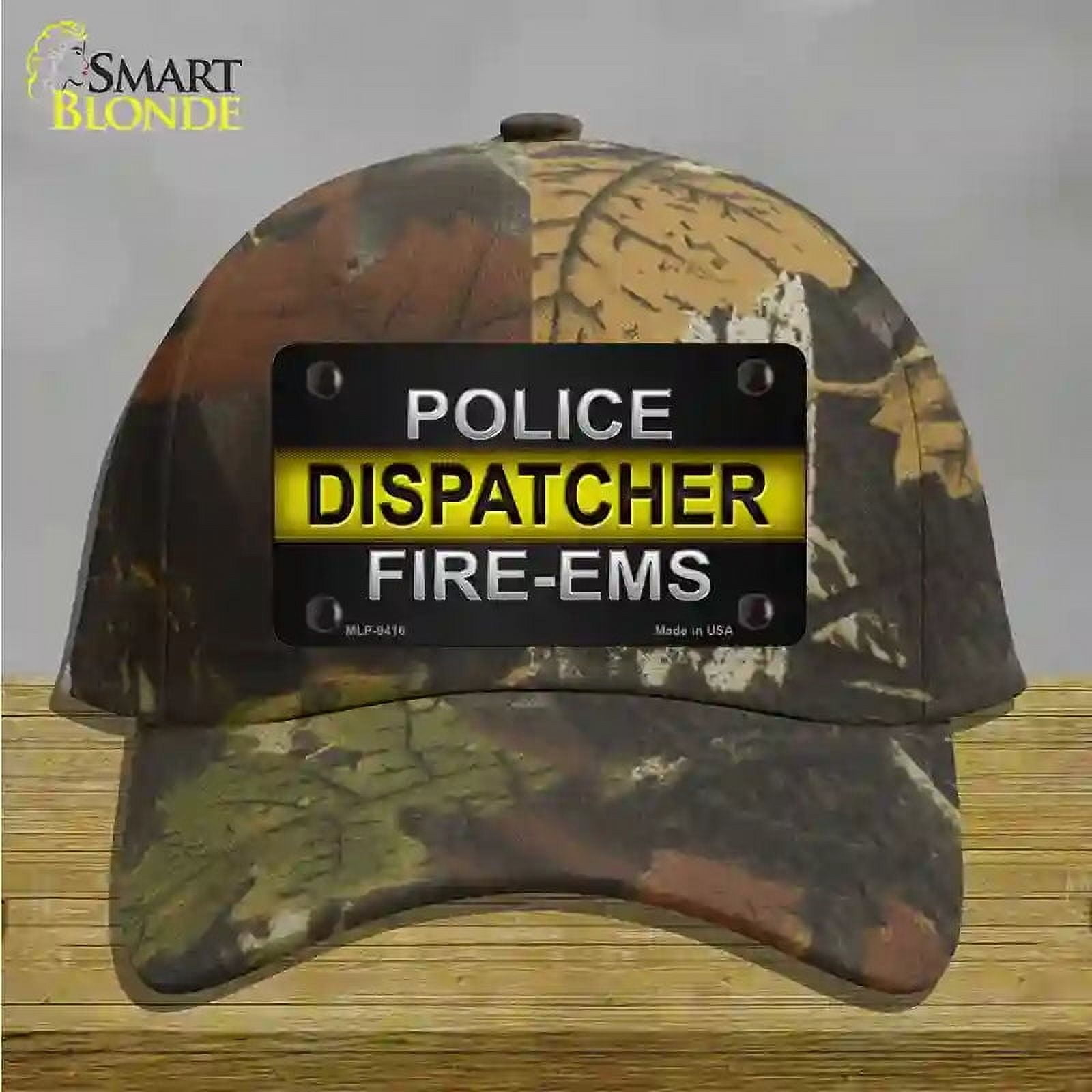 Police / Dispatcher / Fire- EMS Novelty License Plate Hat Cotton ...