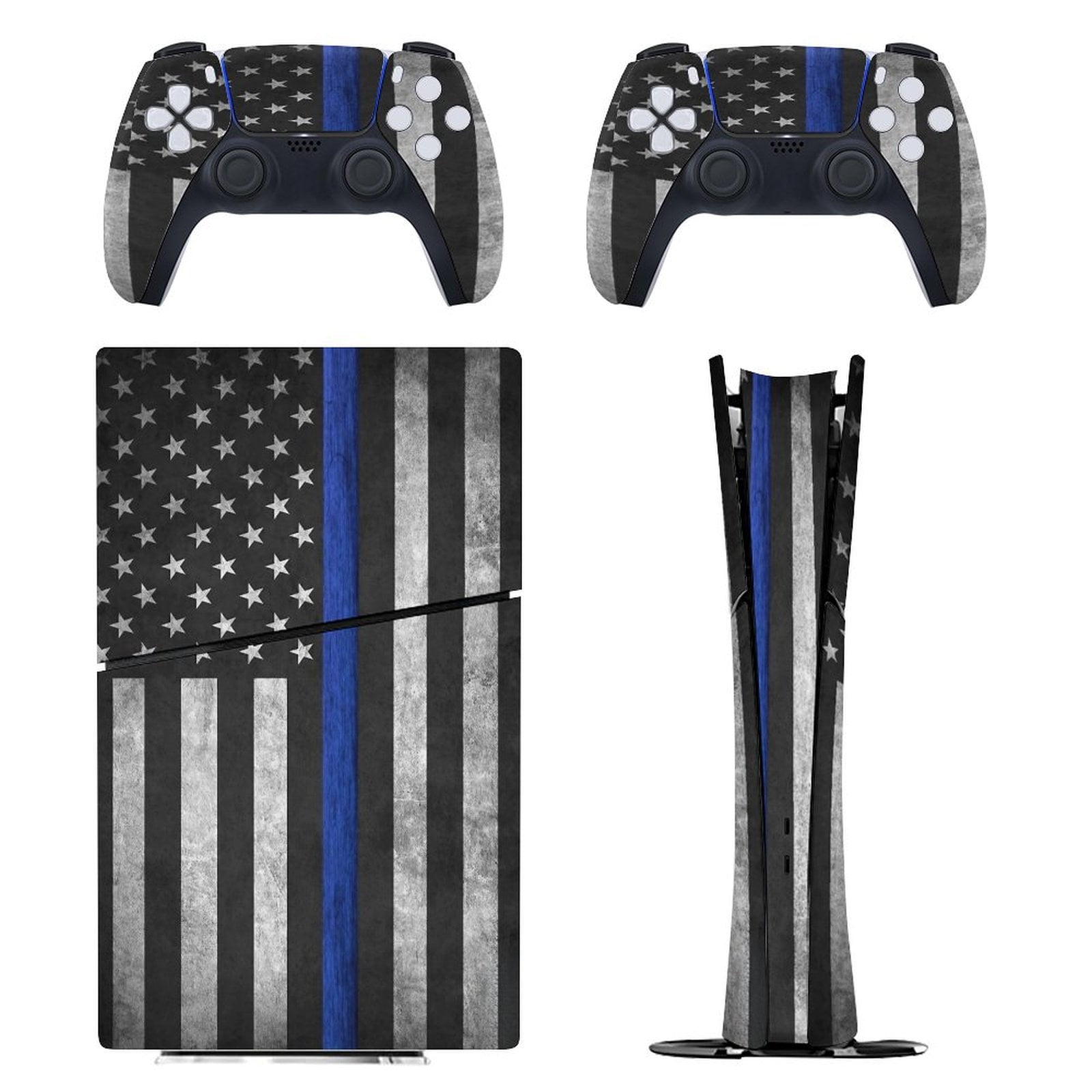 Police Flag PS5/PS5 Pro/PS5 Slim Digital Disc Skin Sticker For Console ...