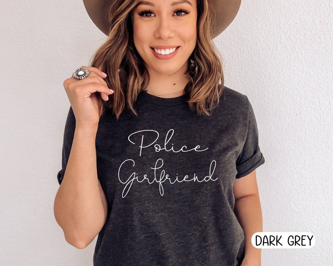 Police Girlfriend Shirt Police Wife Police Officer Gifts Police Girl ...