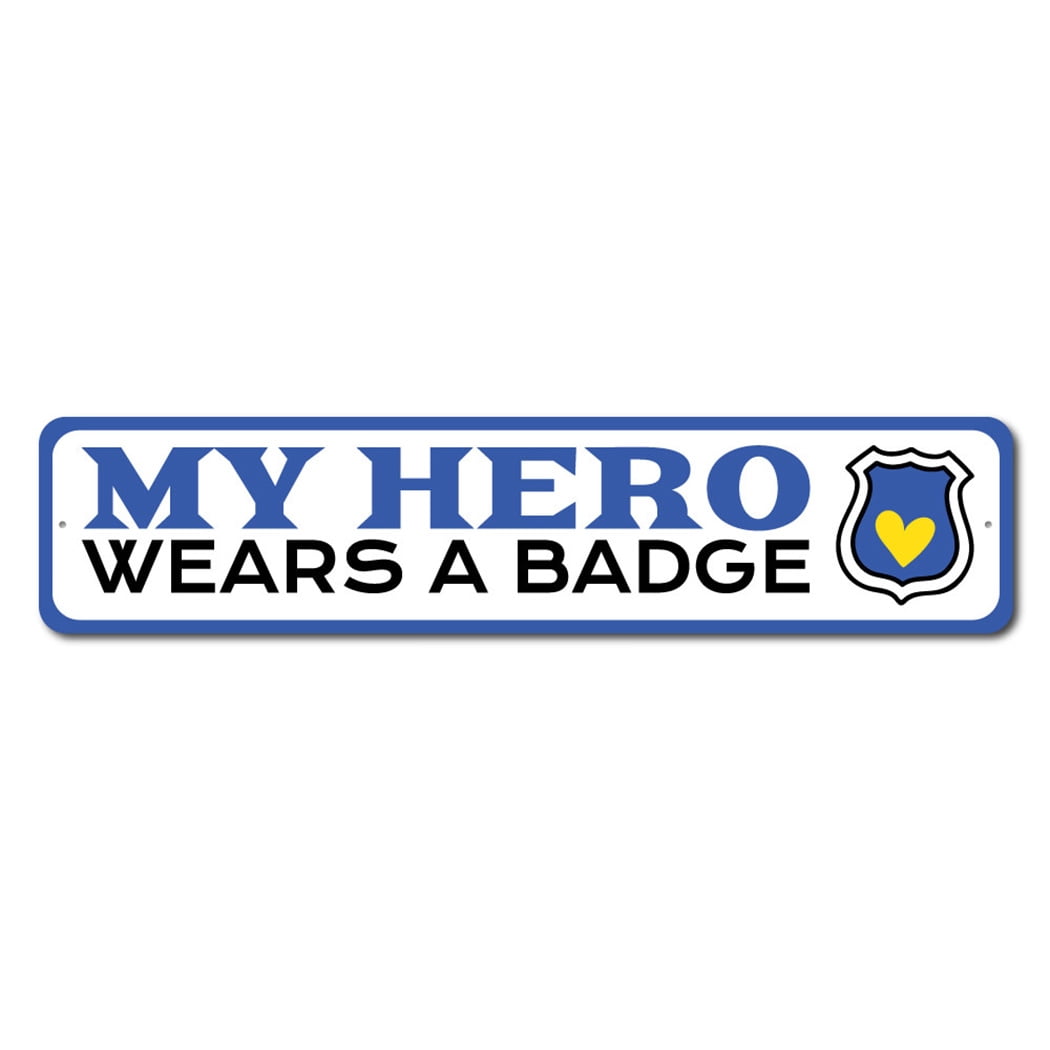 Police Hero Sign, Frontliner Appreciation Sign, Salute to Officers Sign ...