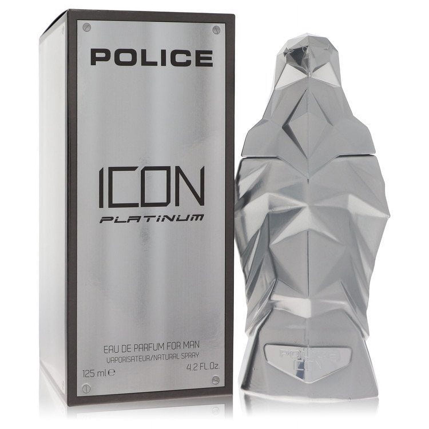 Police Icon Platinum Eau De Parfum Spray for Men - Bergamot, Tart ...