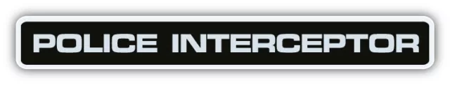 Police Interceptor Sticker Phone Decal Water Bottle Stickers Car Decals ...