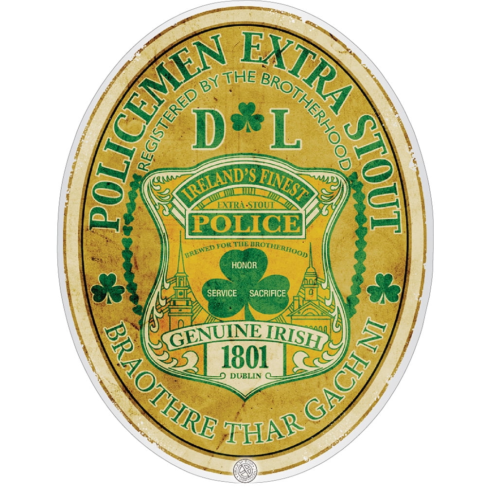 Police Ireland's Finest Law Enforcement White vinyl Reflective Decal ...