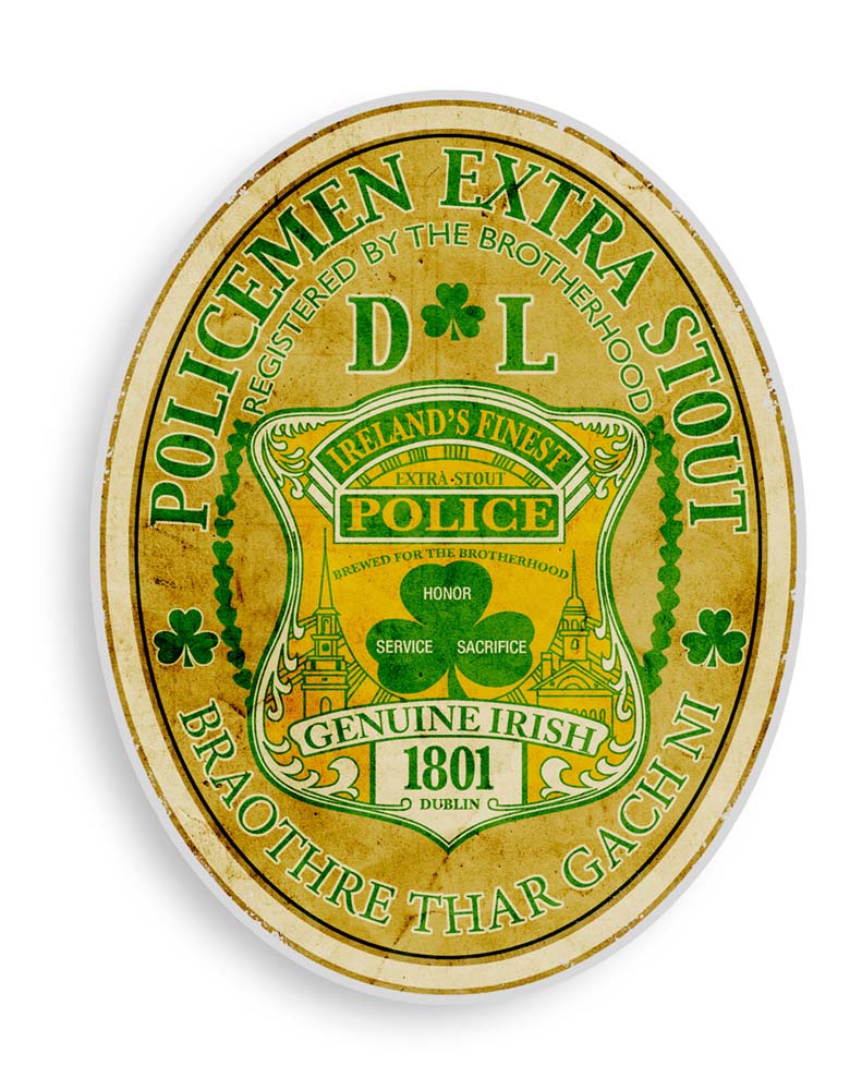 Police Ireland's Finest Law Enforcement White vinyl Reflective Decal ...