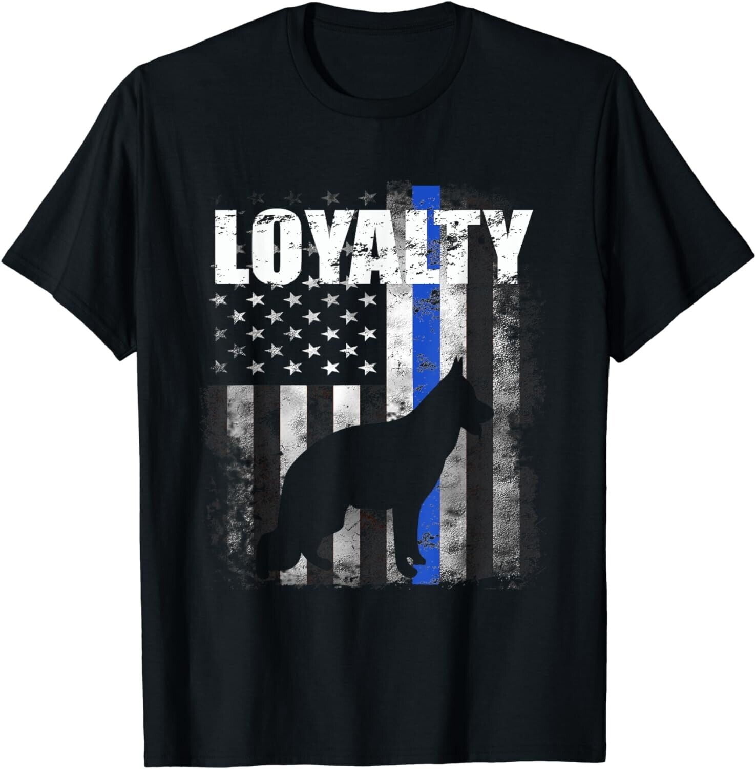 Police K9 Shirt - K9 Unit Dog Loyalty Thin Blue Line Flag Gift Unisex T ...