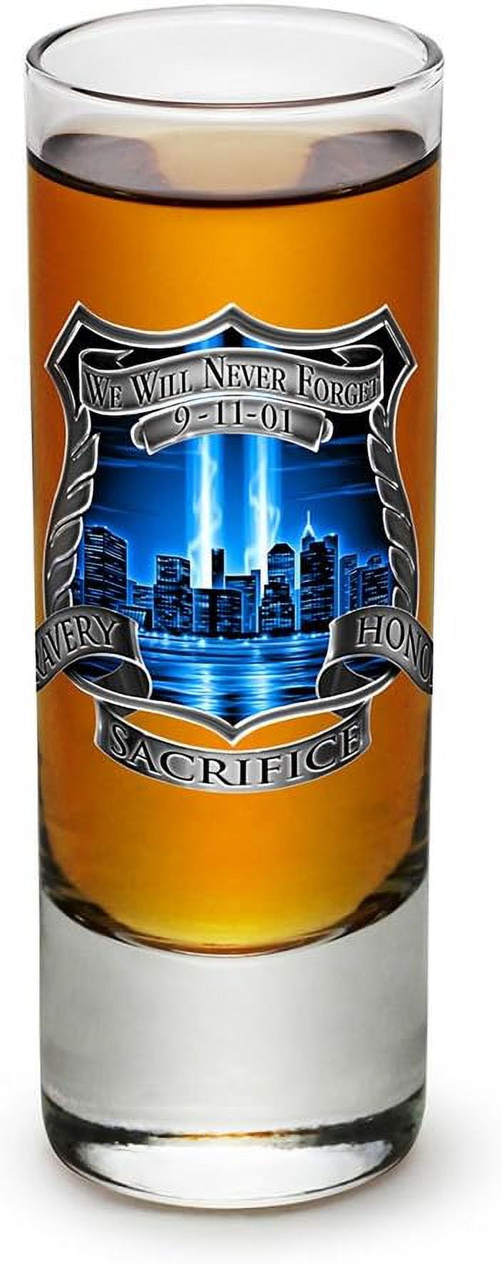 Police Law Enforcement -911 Tribute -Shot Glass Shooter Heavy Base Tall ...