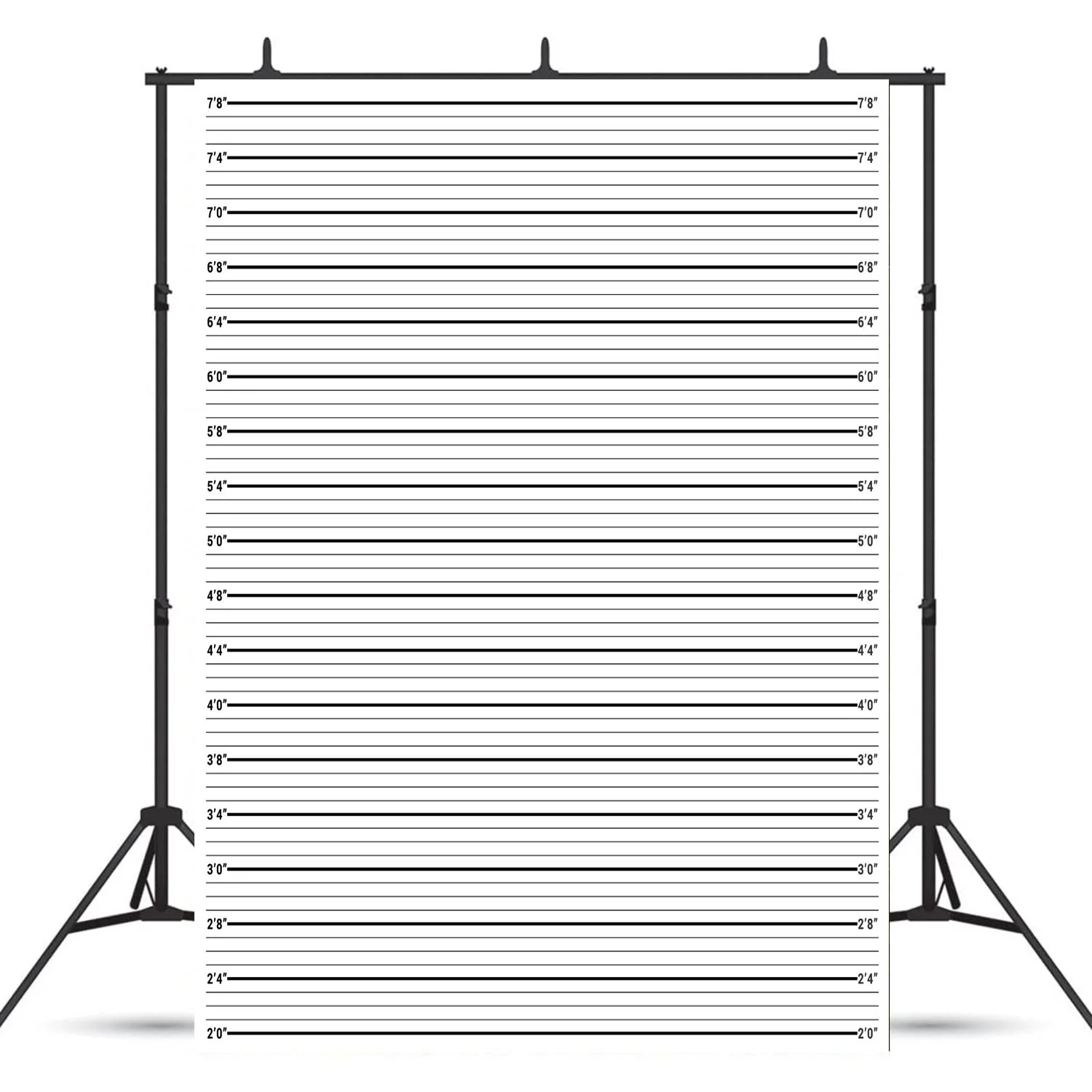 Police Lineup Height Charts Backdrop for Photography Bachelorette Party ...