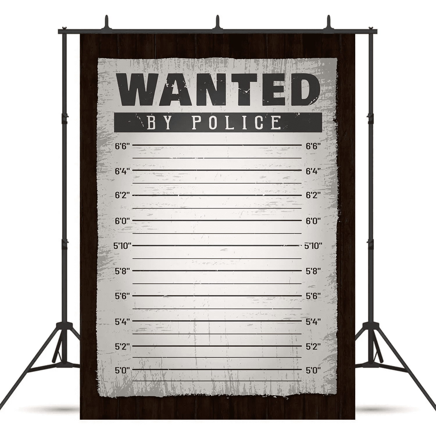 Police Lineup Height Charts Backdrop for Photography Bachelorette Party ...