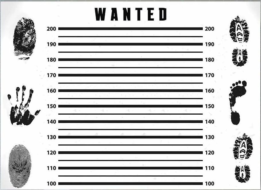 Police Lineup Height Charts Backdrop for Photography Bachelorette Party ...