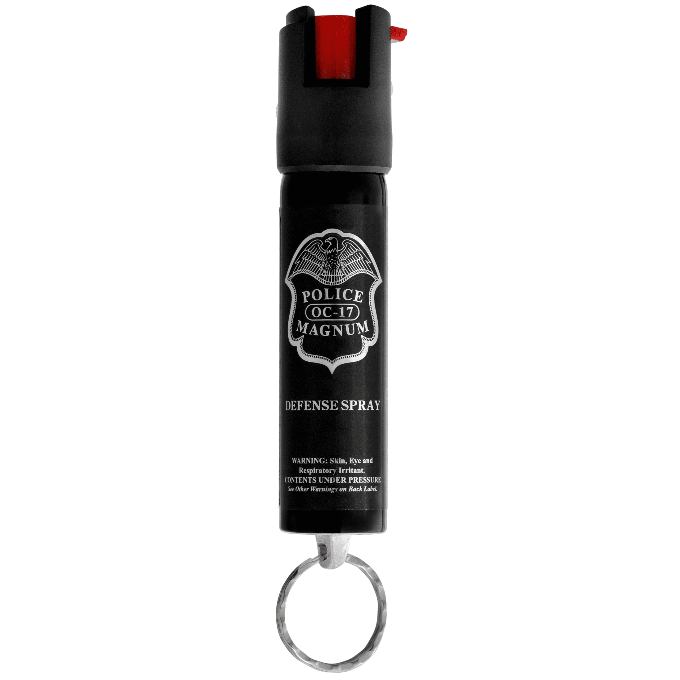 Police Magnum Compact Pepper Spray Keychain Self Defense, Red Keyring ...