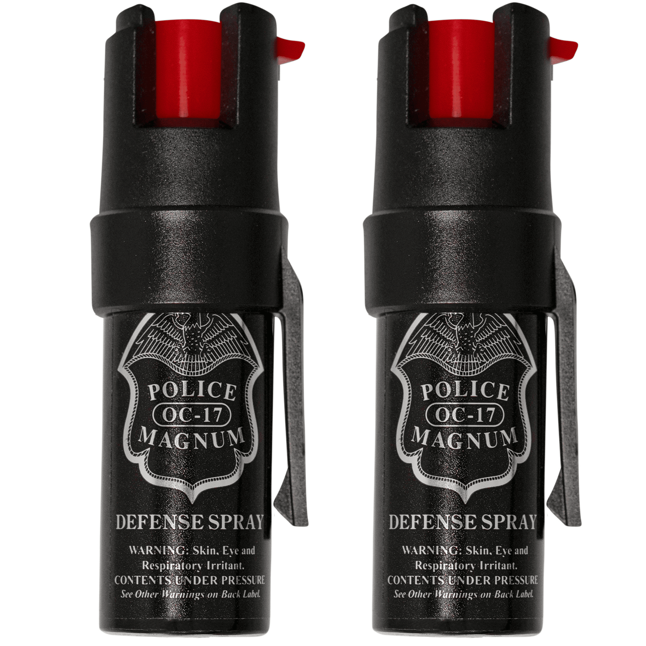 Police Magnum Compact Pepper Spray Self Defense Combo Safety Set, Red ...