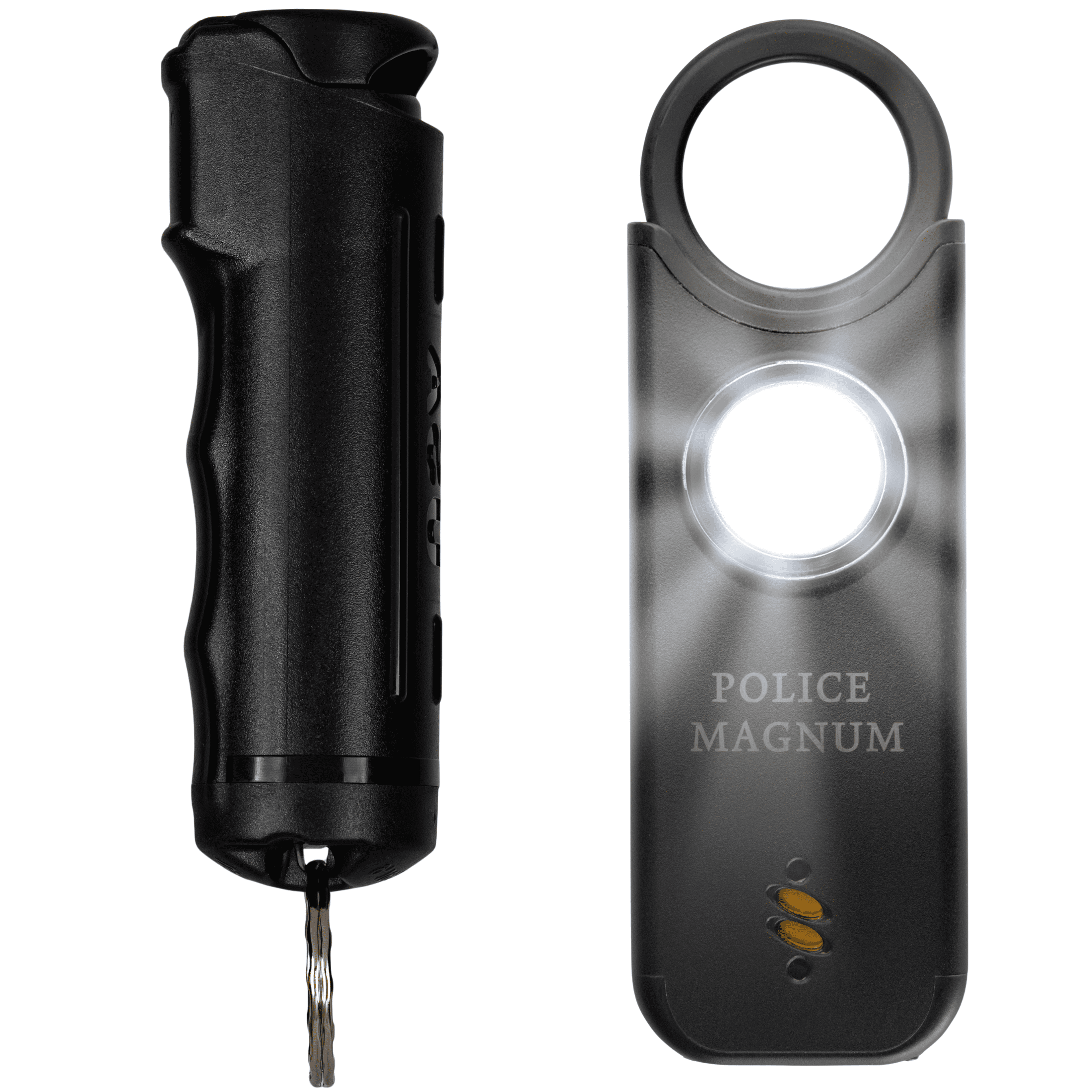 Police Magnum Pepper SprayAlarm Combo , Black Flip Top & Safety Alarm ...