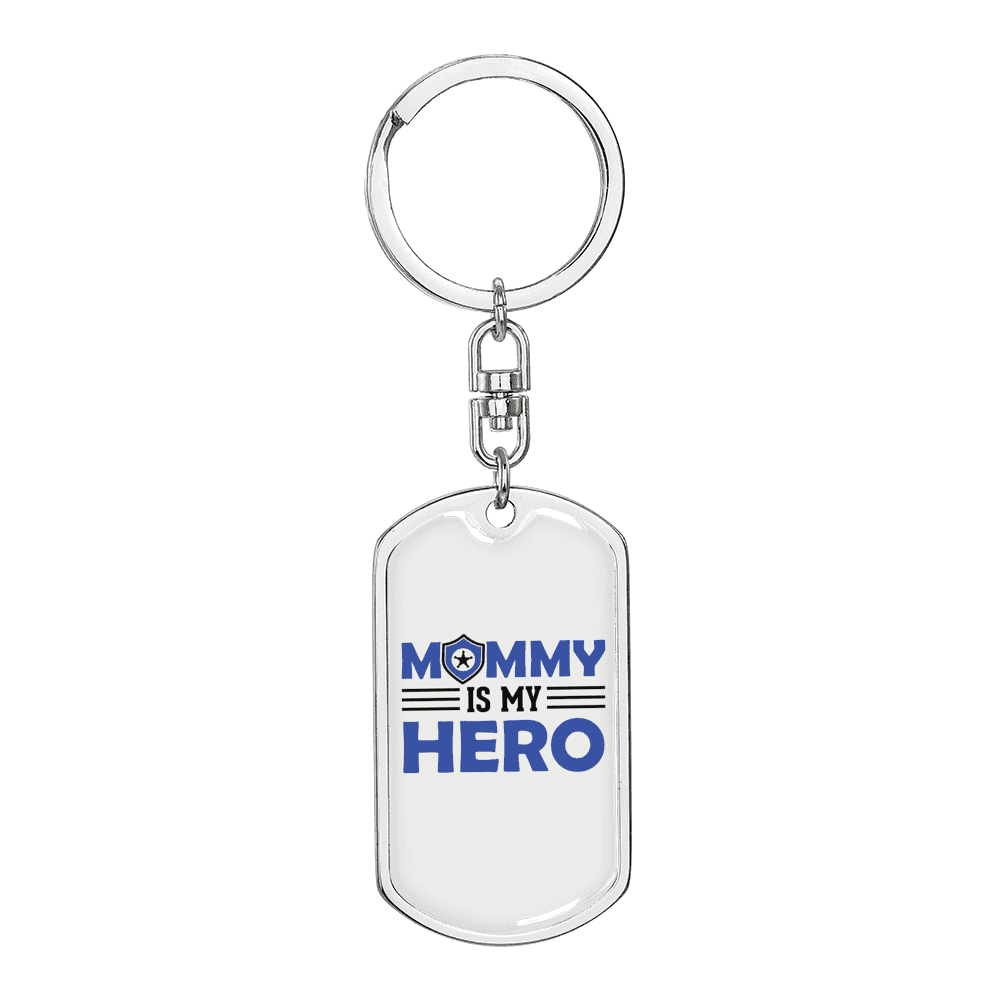 Police Mommy Is My Hero Plain Stainless Steel or 18k Gold Premium ...