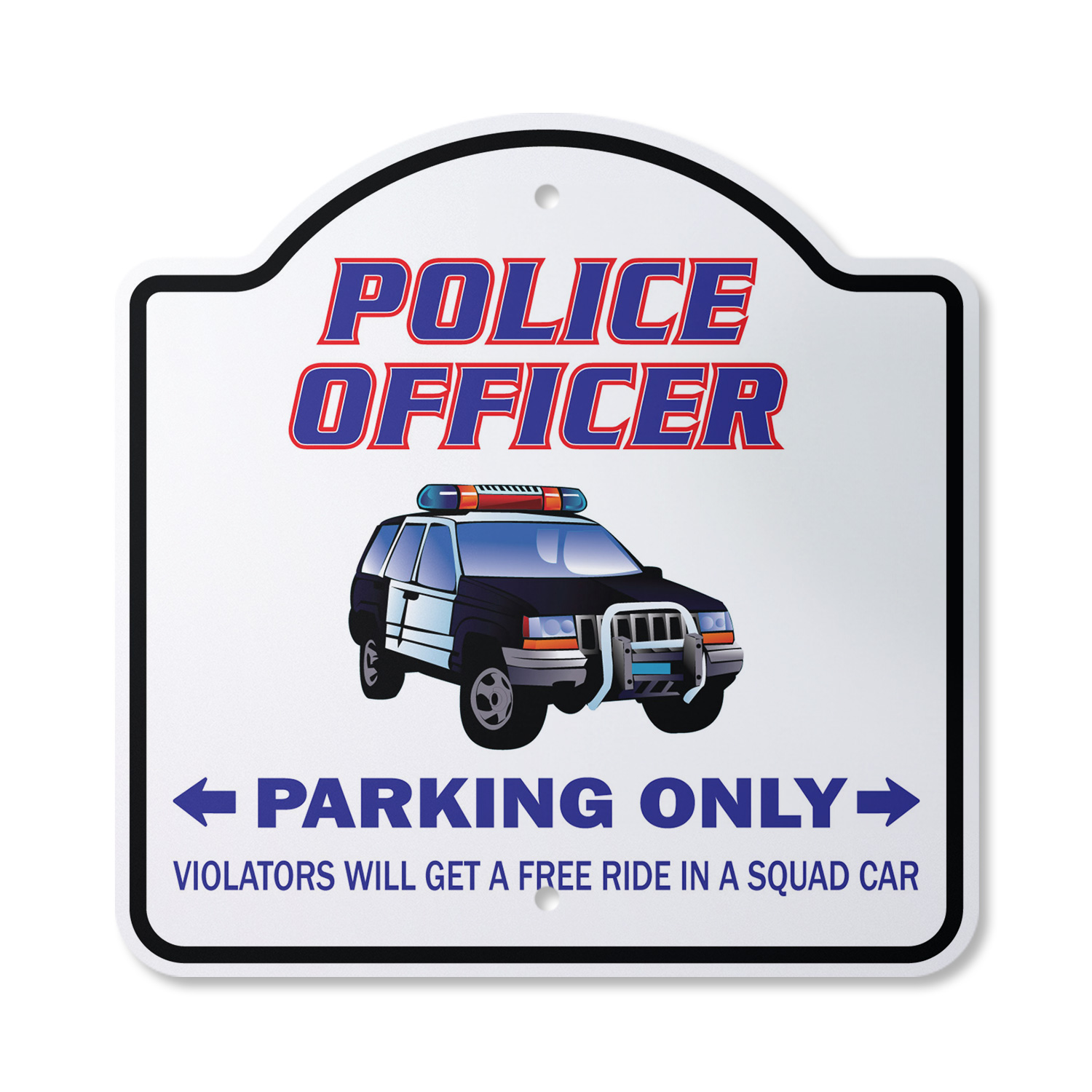I'm The Police Officer 10” x 10” Sign | Indoor/Outdoor Plastic ...