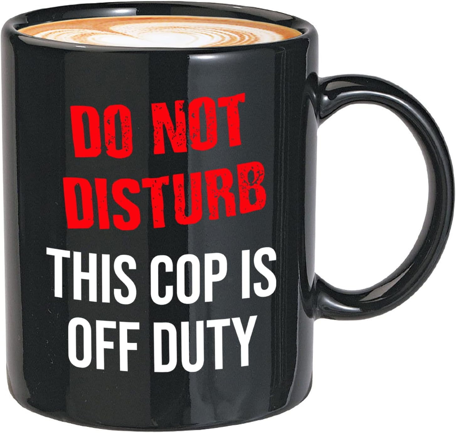 Police Officer Coffee Mug 11oz Black - Do Not Disturb This Is Cop Of ...