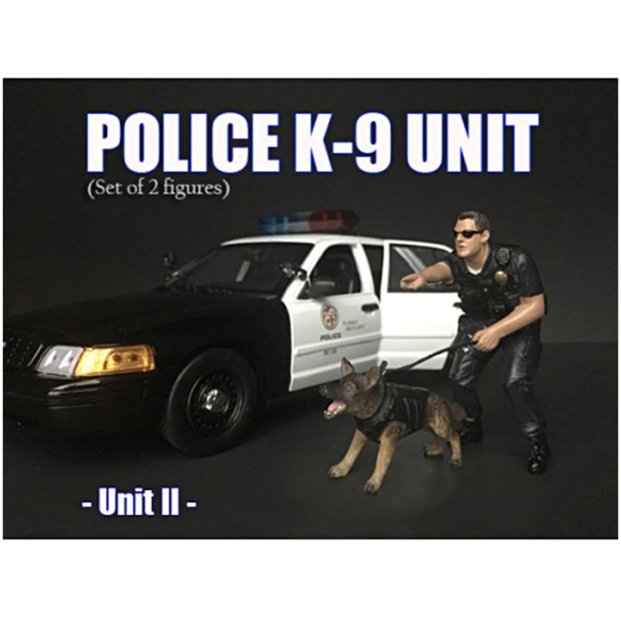 Police Officer Figure with K9 Dog Unit II for 1/24 Scale Models by ...