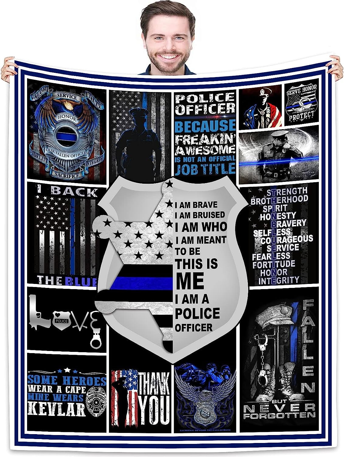 Police Officer Gifts Blanket , Police Gifts for Men/Women - Best ...