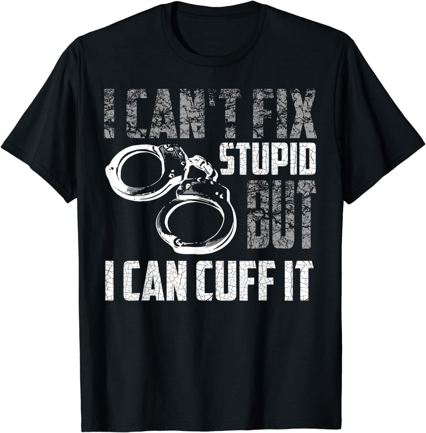 Police Officer Handcuff Shirt | Funny Cop Chain T-shirt Gift - Walmart.com