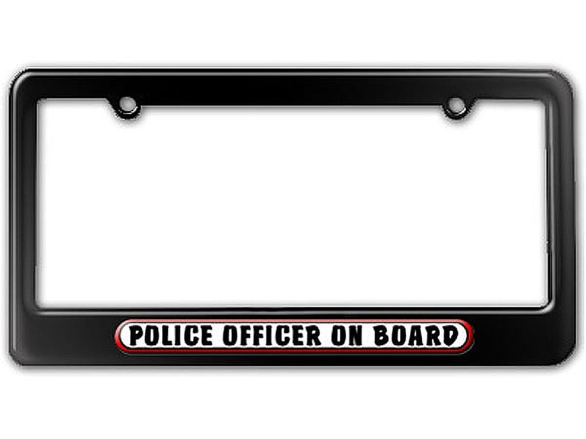 Police Officer On Board License Plate Frame - Walmart.com