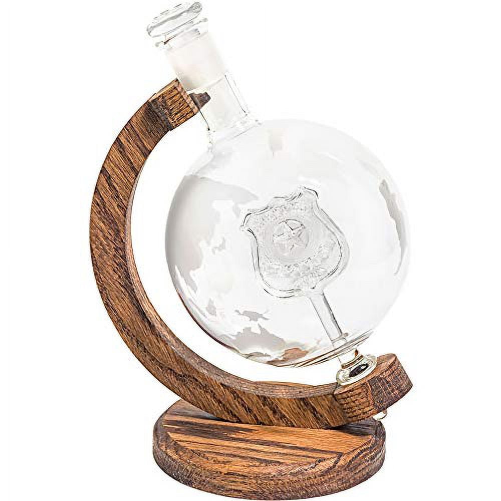 Police Officer's Decanter - Globe Decanter w/Law Enforcement Badge ...