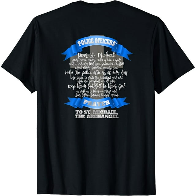 Police Officers Prayer Shirt Religious Law Enforcement Tee - Walmart.com