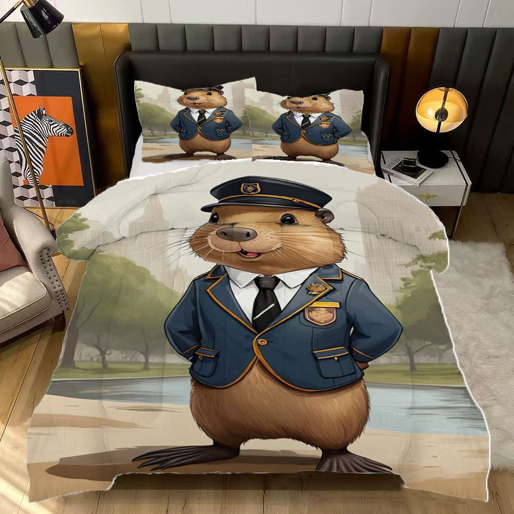 Police Rat Uniform Comforter Set Queen Size Bedding Set For Travl ...