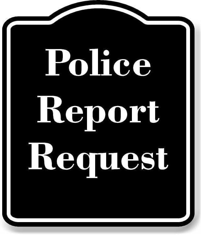 Police Report Request BLACK Aluminum Composite Sign 15''x18'' - Walmart.com