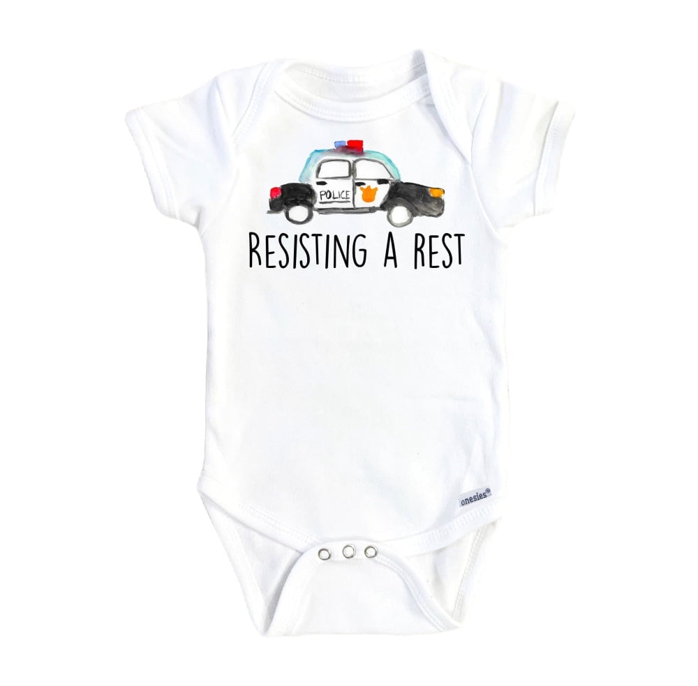 Police Resisting Bodysuit Baby Boy Girl Clothes Infant Bodysuit Funny ...