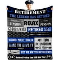 Police Retirement Gifts, Retirement Gifts for Men Blanket 60"x50 ...