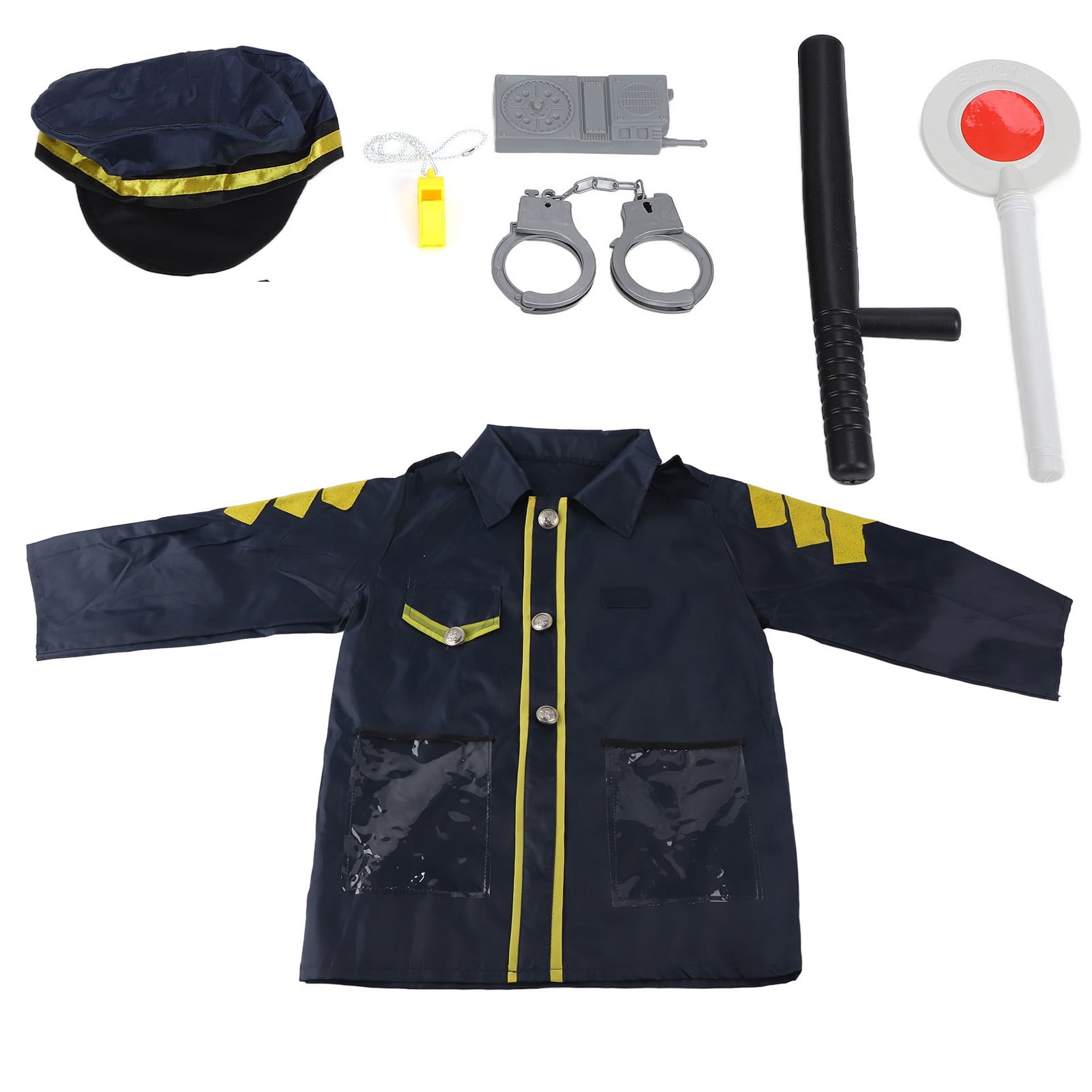 Police Role Play Costume Doug Officer Dress Up Performance Clothes Set ...