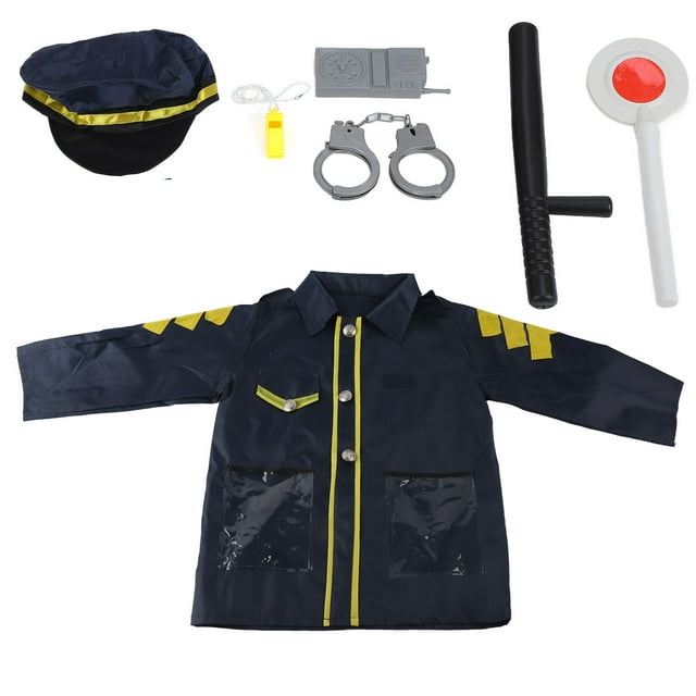 Police Role Play Costume Doug Officer Dress Up Performance Clothes Set ...