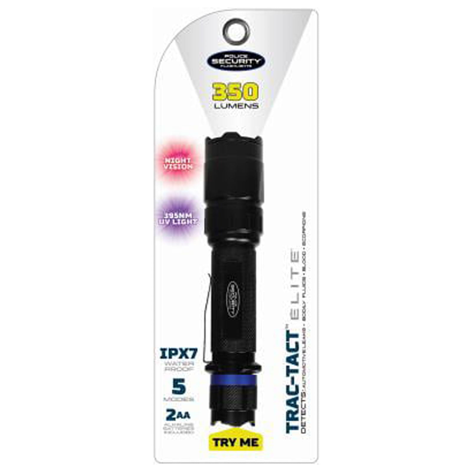Police Security 99490 TRAC-TACT UV Trac-Tact UV Flashlight, Red Night ...