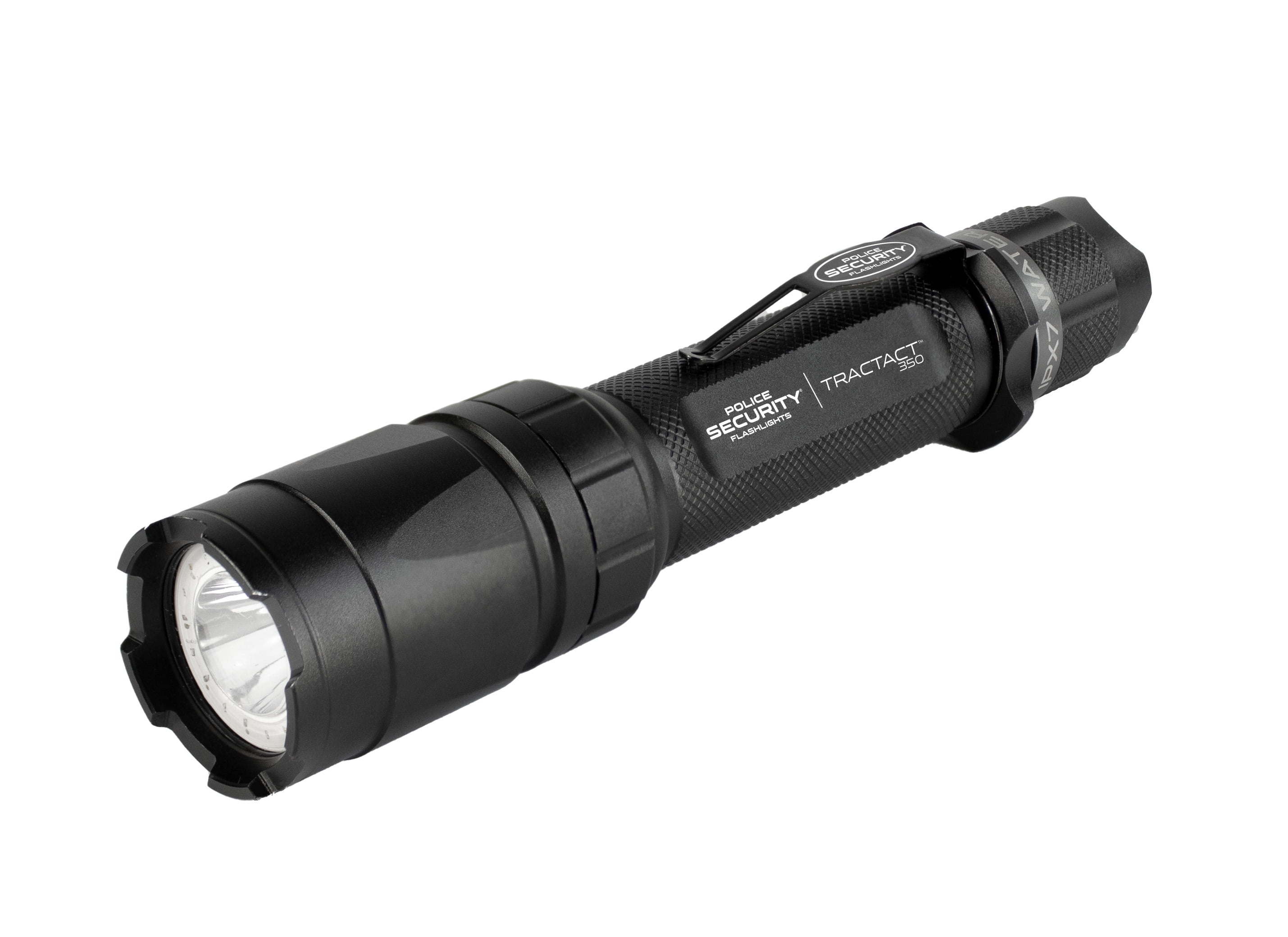 Police Security Trac-Tact 350 Lumen LED Flashlight, 2AA Black, Aluminum ...