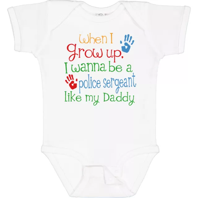 Police Sergeant Like Daddy Baby Bodysuit Childs Kids Sergeant'S Son My ...