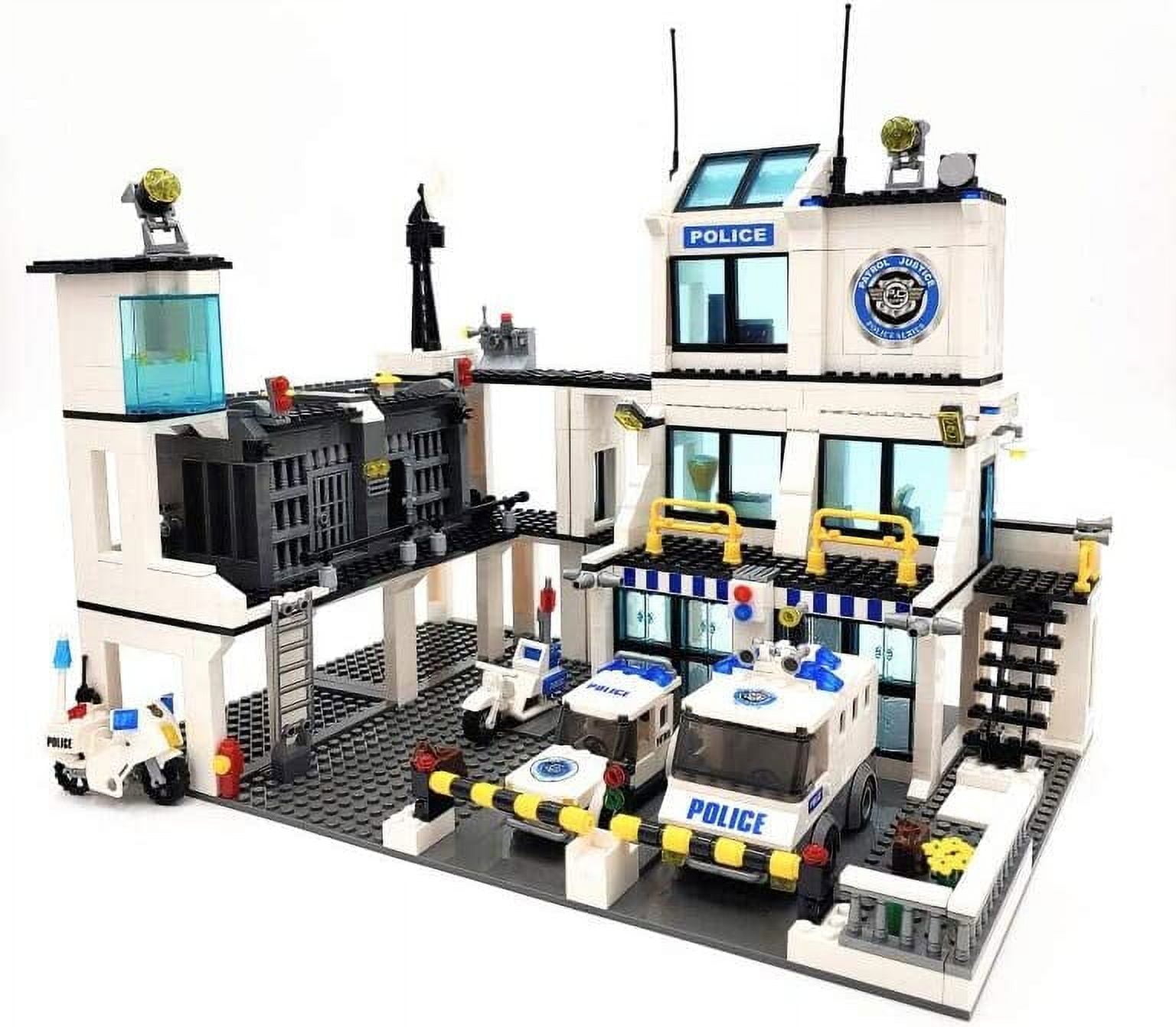 General Jim's Police Station & Jail Building Blocks Toy Set with ...