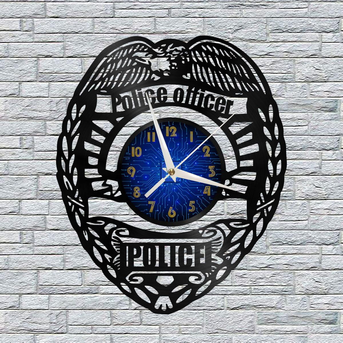 Police Station Sign 2 12 Inch Vinyl Record Wall Clock - Silent ...