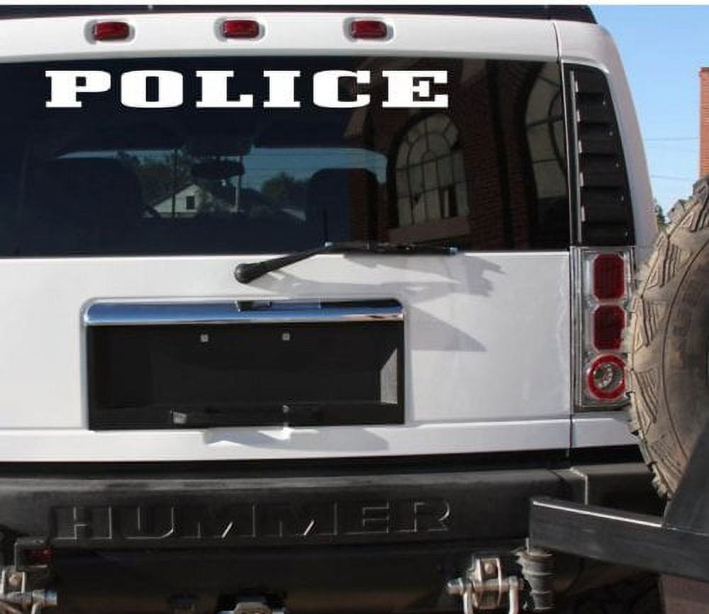 Police Sticker Decal 6x30" Large Size Patrol Officer Badge Sherrif ...