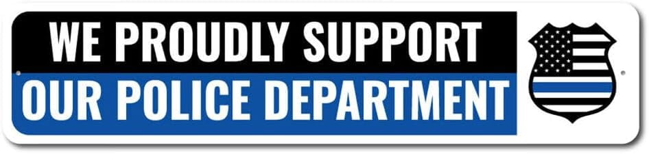 Police Supporter, Frontliner Appreciation Sign, Salute to Officers ...
