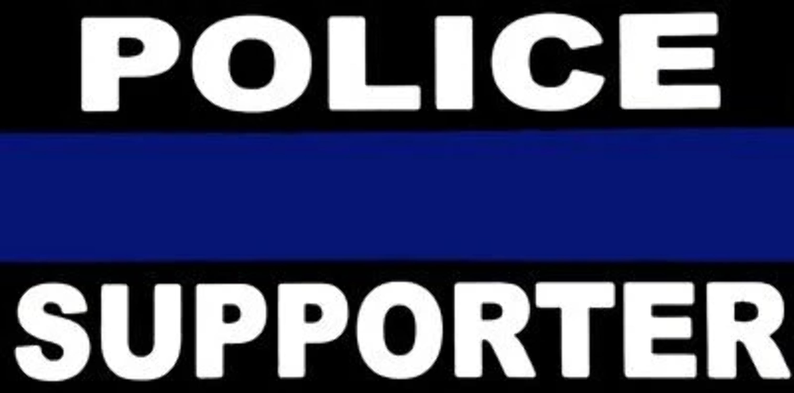 Police Supporter Thin Blue Line Vinyl Decal Bumper Sticker - Walmart.com