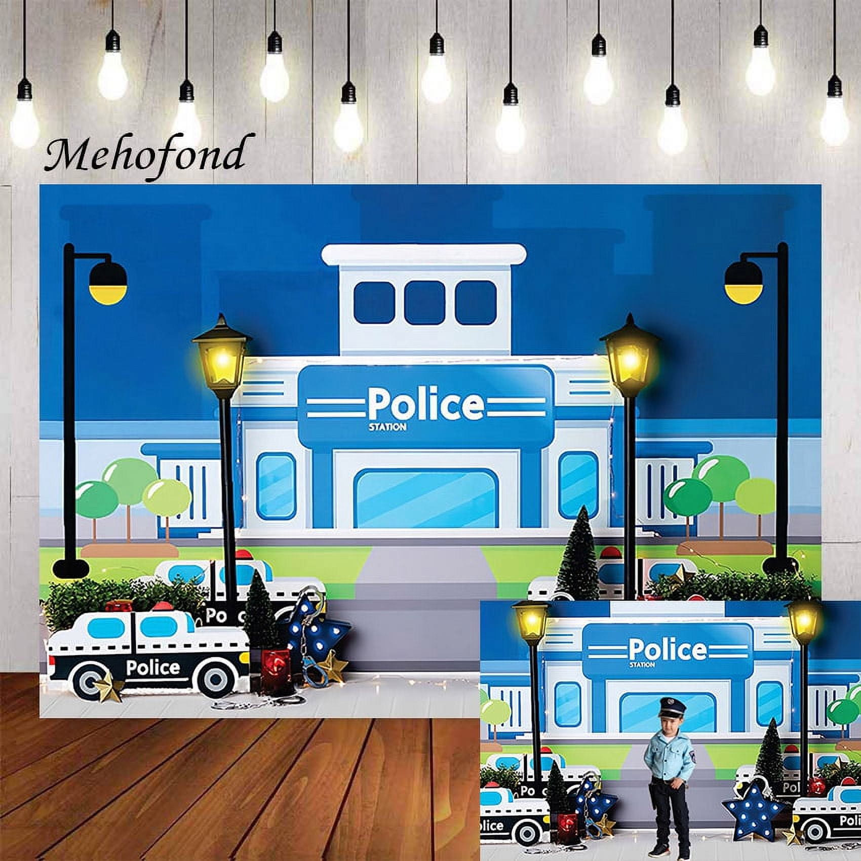 Police Theme Boy Birthday Party Police Station Policemen Cake Smash r ...