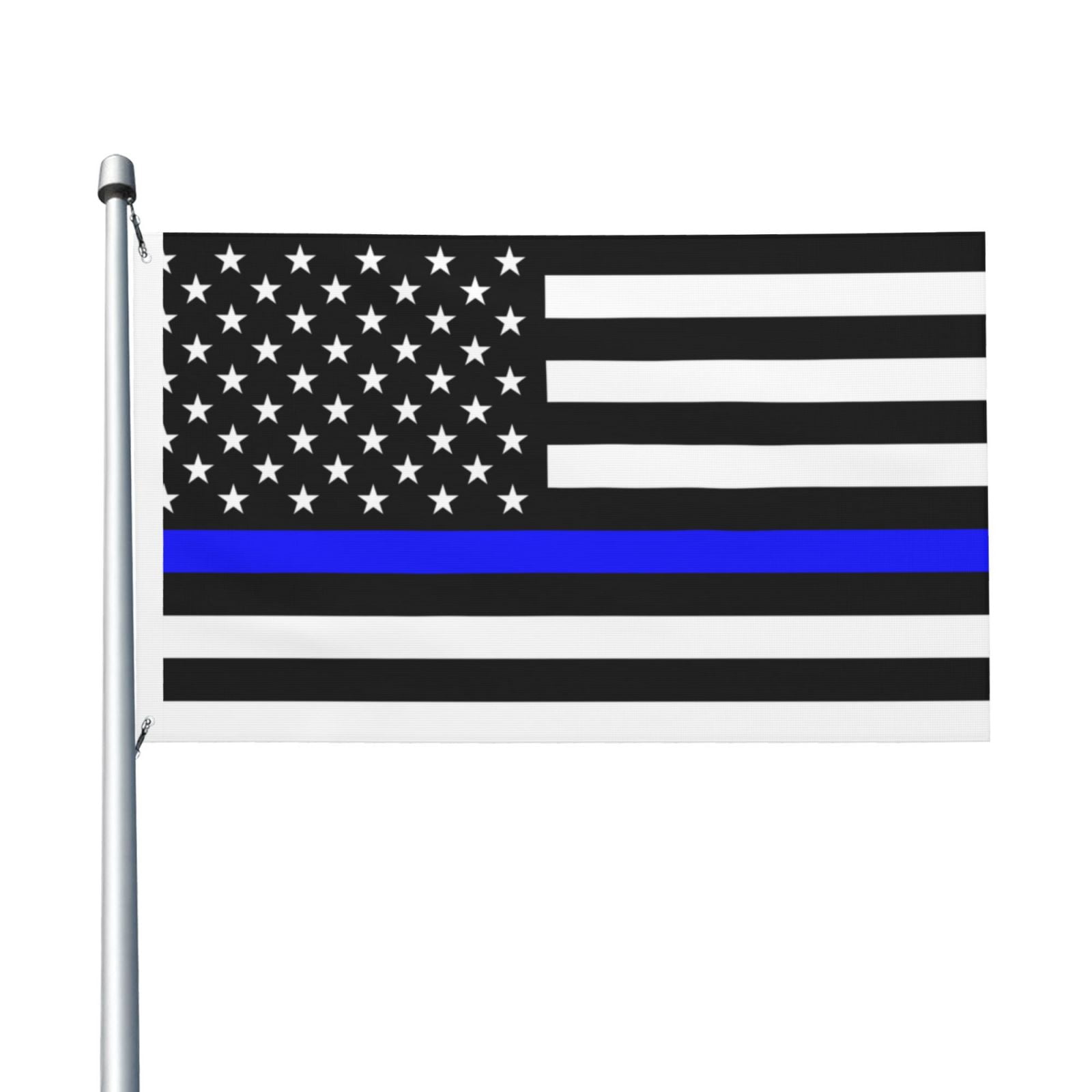 Police Thin Blue Line Flag Flags 3 X 5 Foot Printed Bright And Vivid ...
