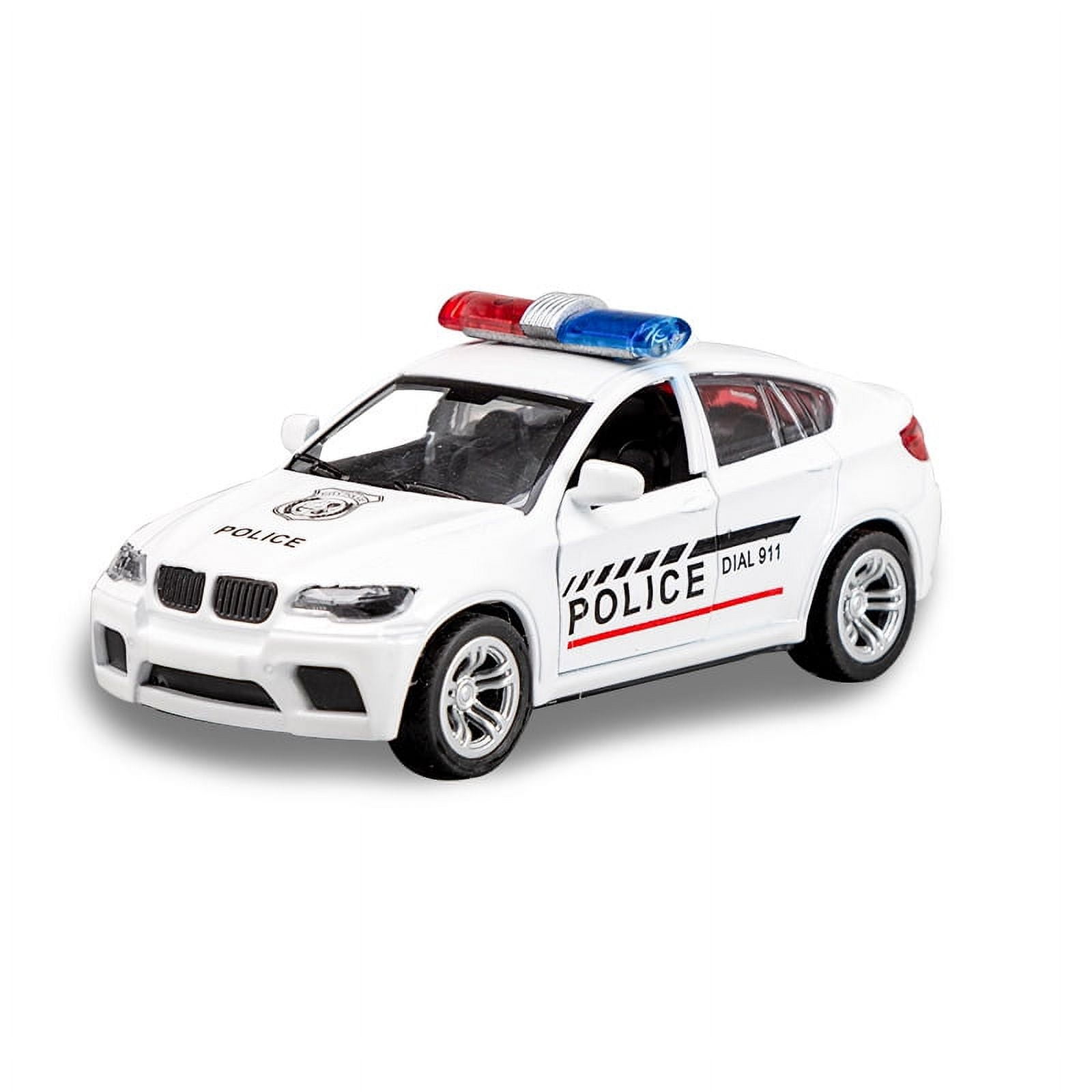 Police Truck 1:32 Scale Police Car Pull Back Classic Mini Car Model ...