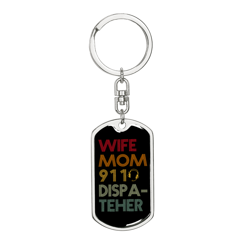 Police Wife Mom 911 Dispatcher Stainless Steel or 18k Gold Premium ...
