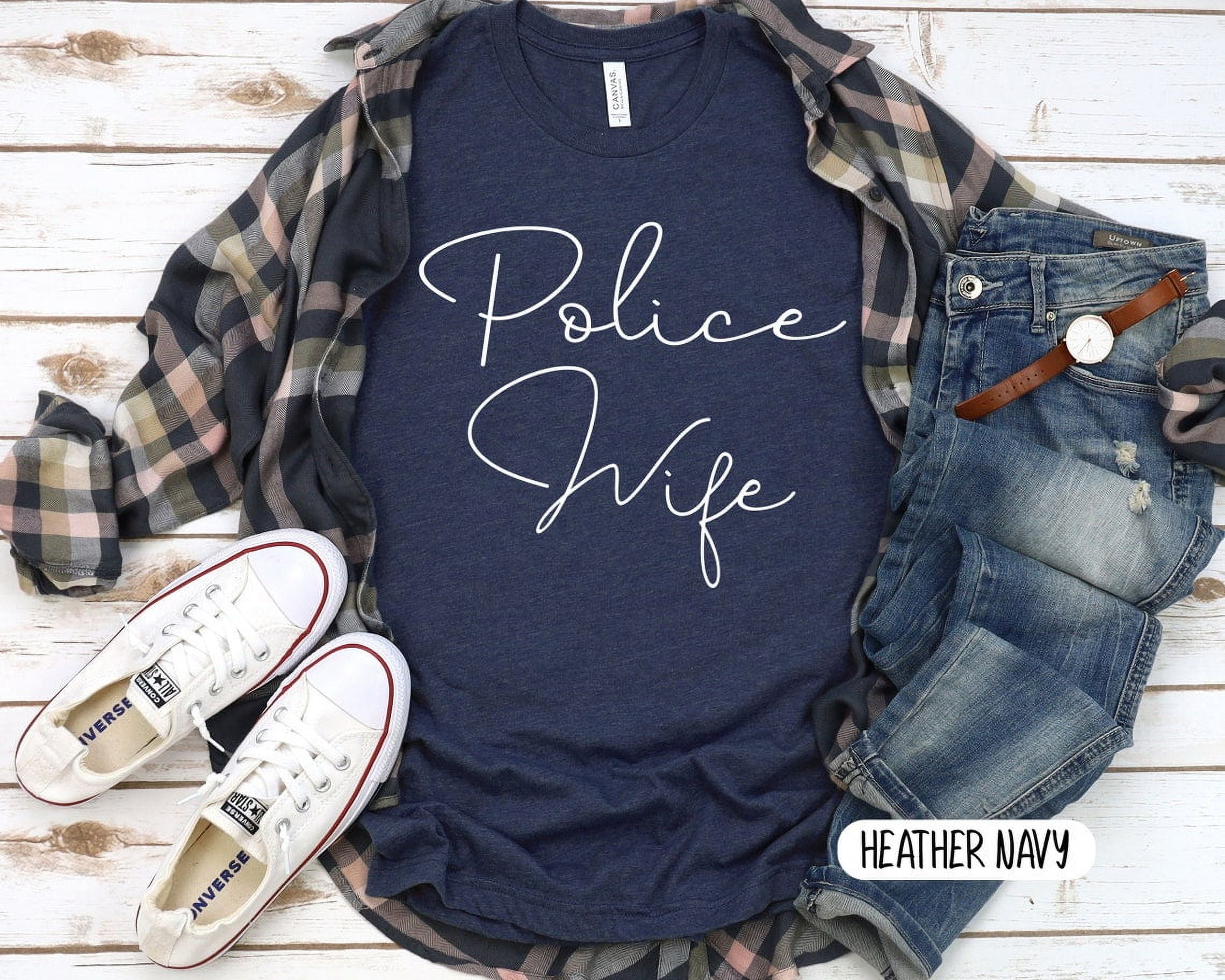 Police Wife Shirt Police Wife Police Officer Gifts Police Girlfriend ...