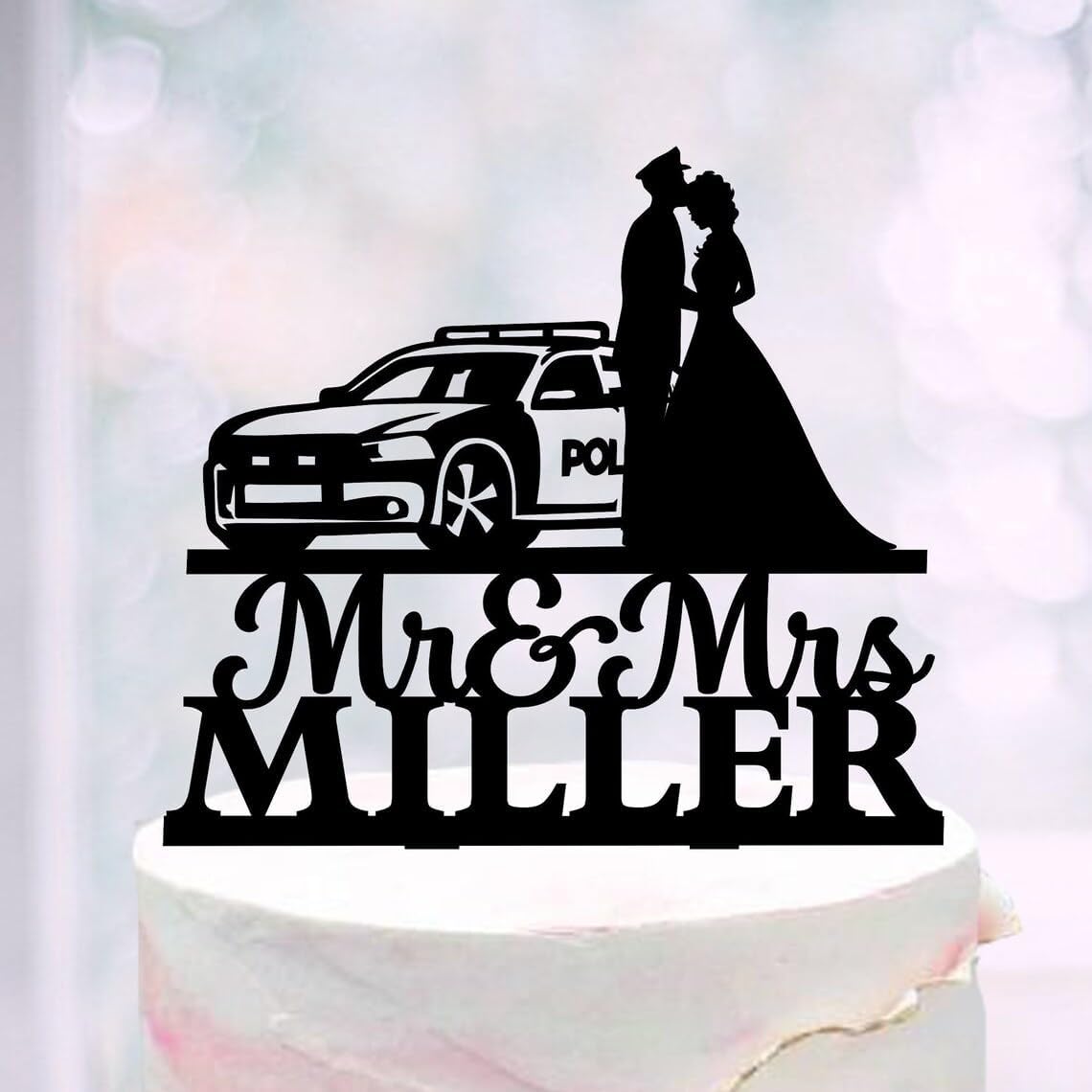 Police Officer Cake Topper Wedding