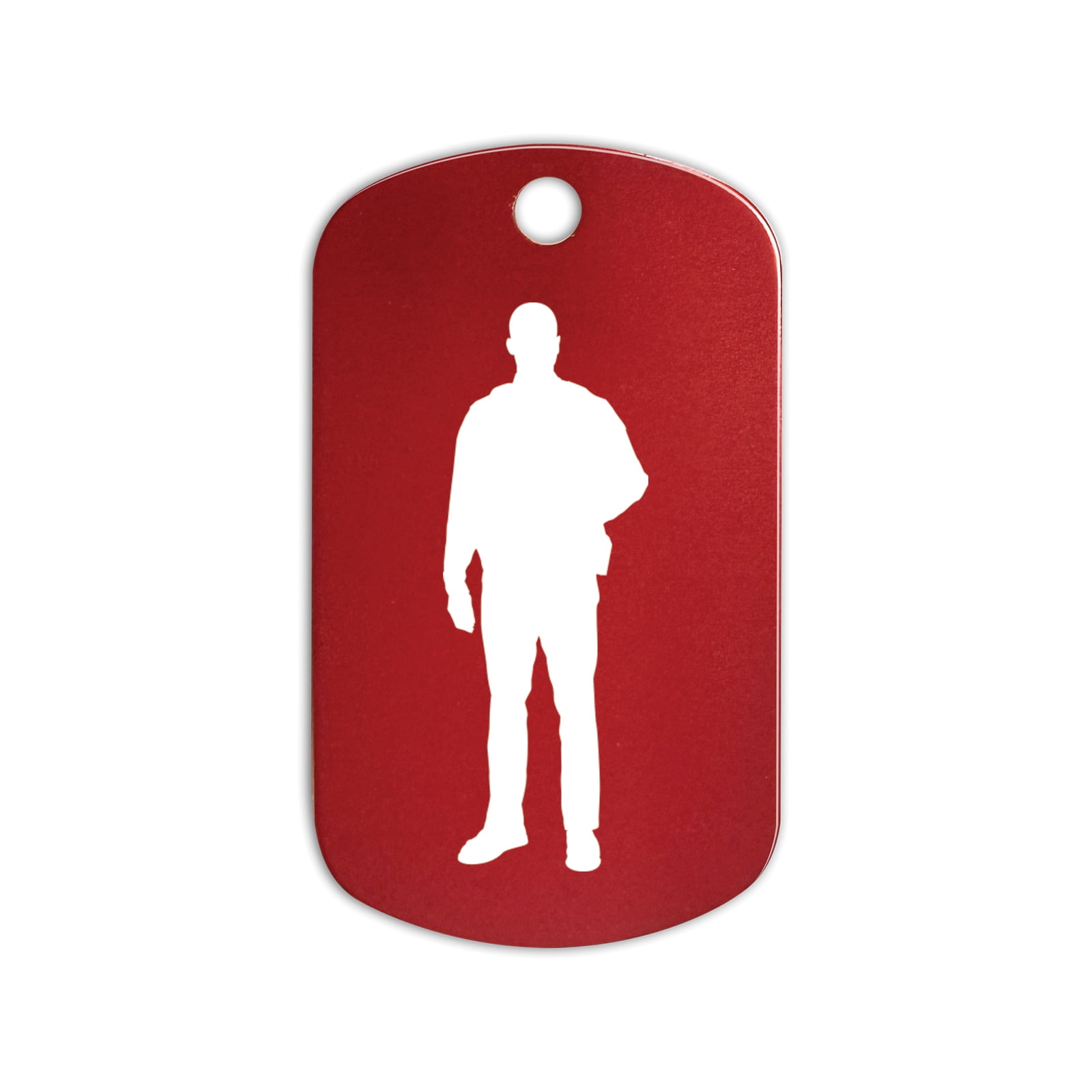 Policeman GI Dog Tag Aluminum Keychain police officer first responder ...