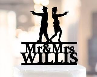 Policeman cake topper,Wedding Cake Topper,Police wedding,officer,Cake ...